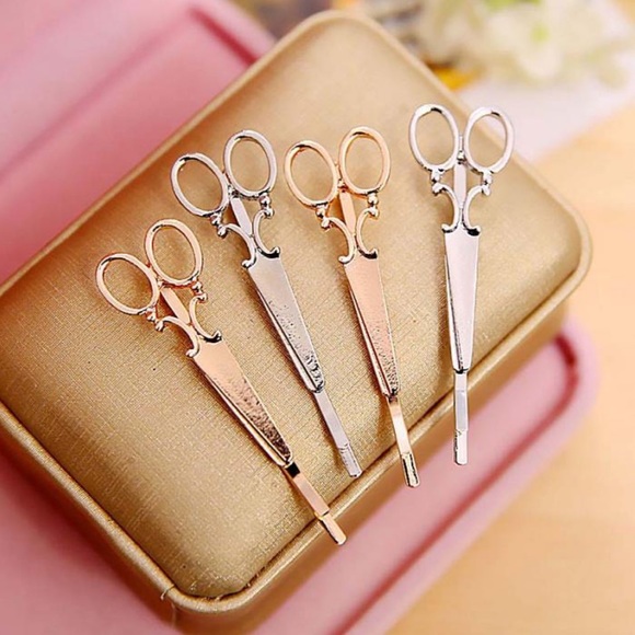 Accessories | 2 Pcs Decorative Scissor Hair Pins | Poshmark